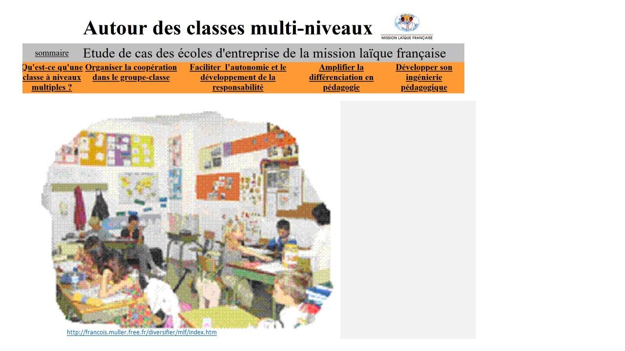 Enseigner en classe multi-niveaux | francoismuller