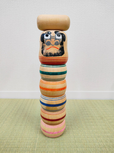 KM032 Daruma Drop Wooden Daruma Play Game Handmade Traditional Showa ...