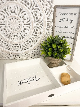 Happiness is Homemade Section Tray | Dajac Home Interiors