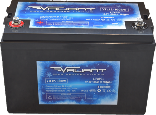 Valiant Lithium 100AH Cold Weather | Century Batteries Canada