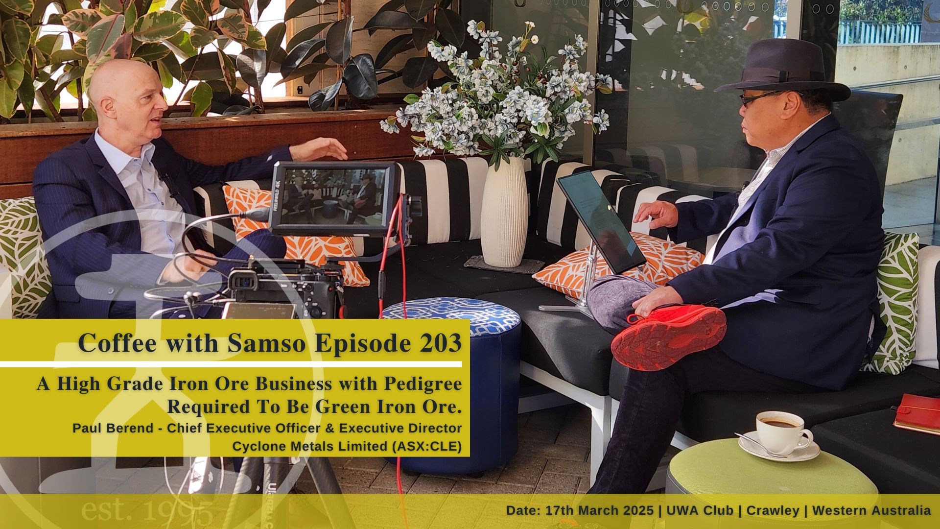 Coffee with Samso - Cyclone Metals Limited (ASX:CLE) - A Green Iron Ore ...
