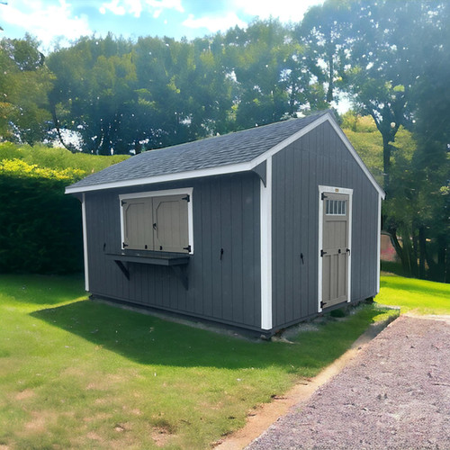 12x16 Quaker | Boondocks Barns