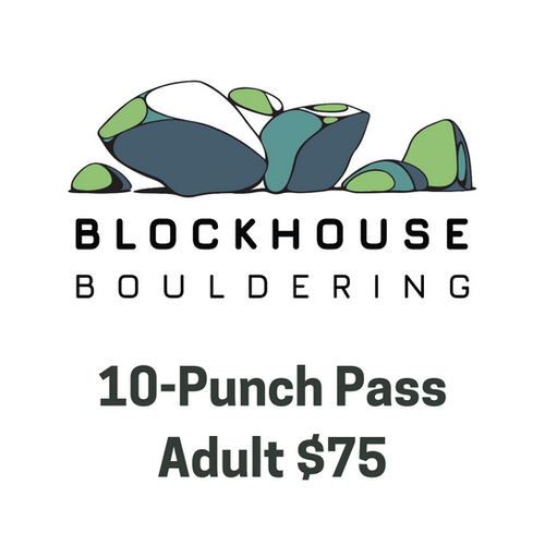 Adult 10-Punch Pass | blockhousebouldering