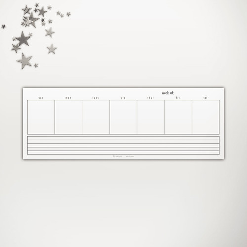 Weekly Calendar Half-Sheet PowerPoint Template | Everyoul Templates