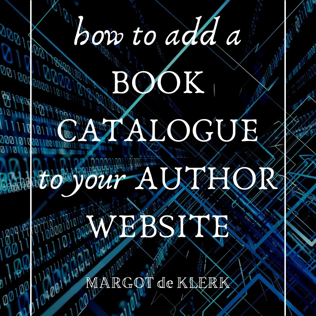 How to add a book catalogue to your author website