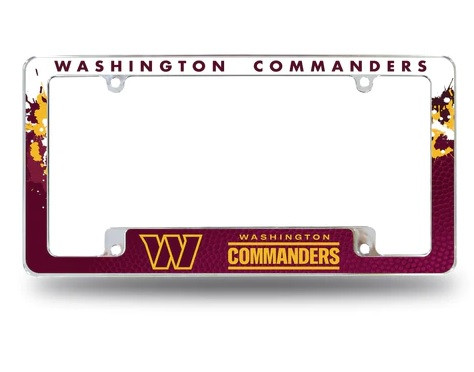 Washington Commanders All Over Chrome Frame | Lil City Creamery