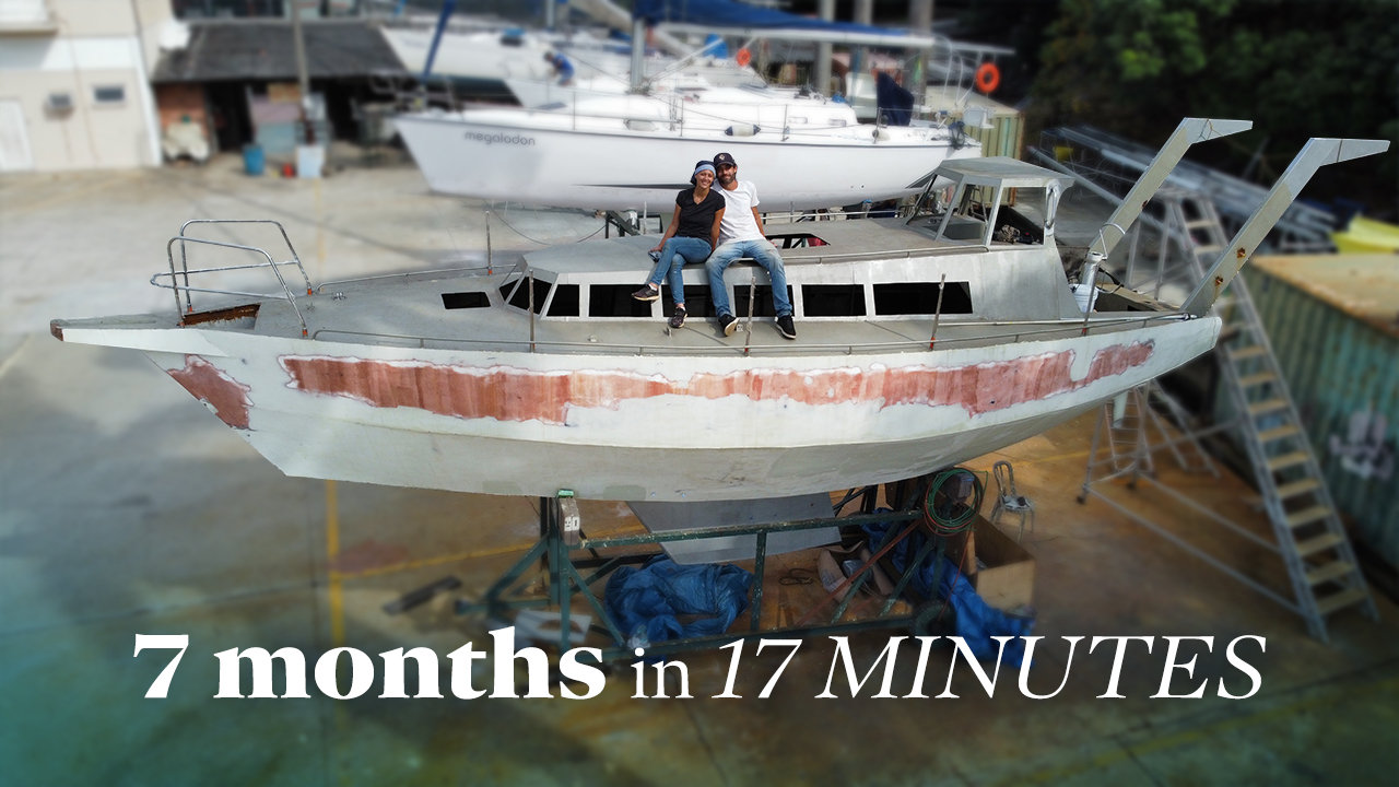 EPISODE 22, INCREDIBLE Boat Work TRANSFORMATION in minutes