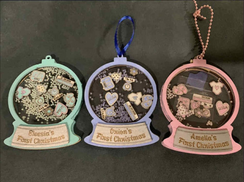 Personalized Baby Shaker Ornament | Vally J Designs