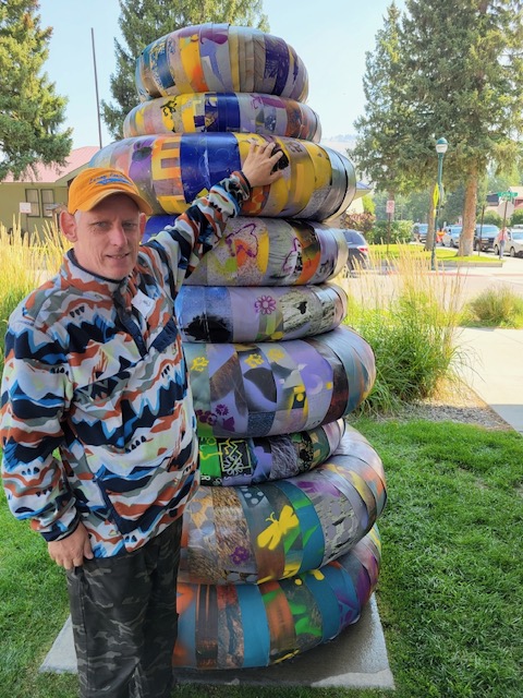 CES Art Installation Underway at The Center for the Arts!