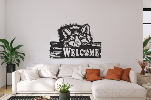 Fox Welcome Sign | Simply Steel Metal D