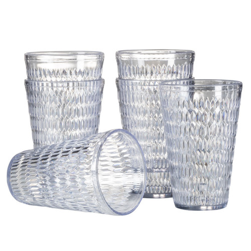 22oz Pink Diamond Plastic Cups | Sparkle-Lite