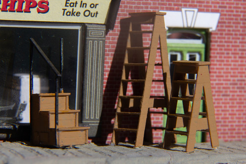 HO Scale/OO Gauge Ladders And Steps x6 | Railscale 33d