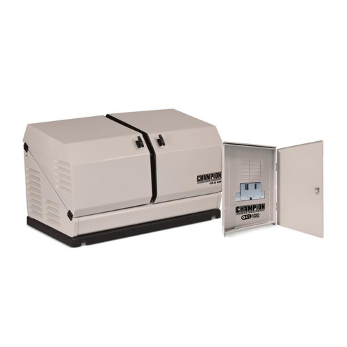 Champion 12.5KW Standby Generator with 100A Automatic Transfer Switch ...