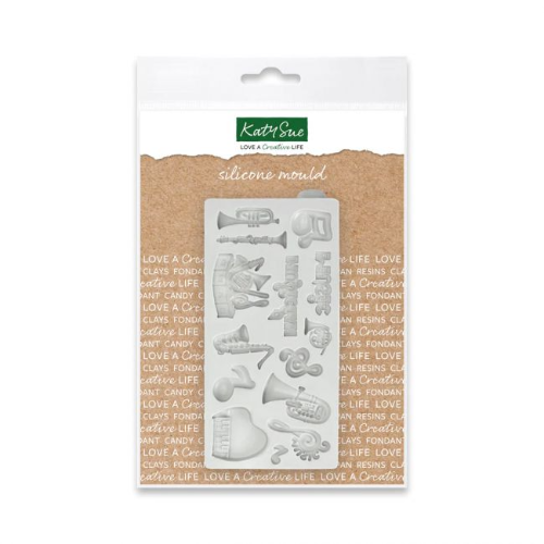 KATY SUE MOULD MINIATURE MUSIC SET | Sugar Craft Malta
