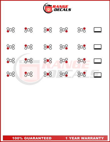 SAMSUNG NY58J9850WSAA Gas Decals | Range Decals | Range Decals