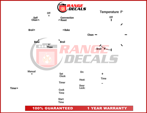 BOSCH Stove Decals |26| Range Decals | Range Decals