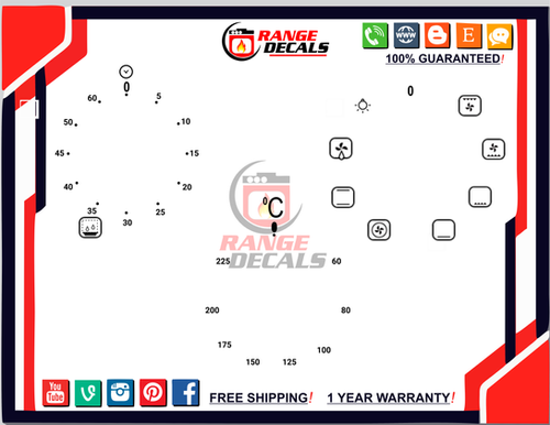 Whirlpool ACG 900 IX Decals | Range Decals | Range Decals