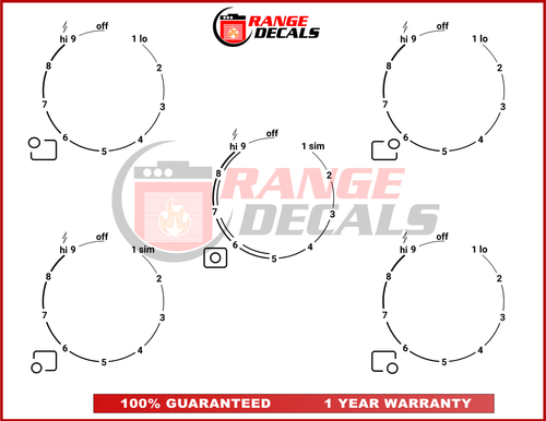 BOSCH Stove Decals |25| Range Decals | Range Decals
