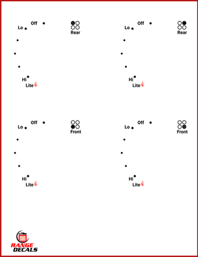 GE Stove Decals |68| Range Decals | Range Decals