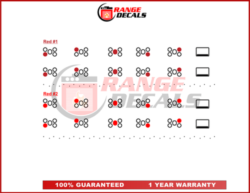 SAMSUNG NX58K9500WGA Gas Decals | Range Decals | Range Decals
