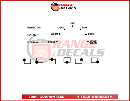 Thermador PRD30 Stove Decals | Range Decals | Range Decals