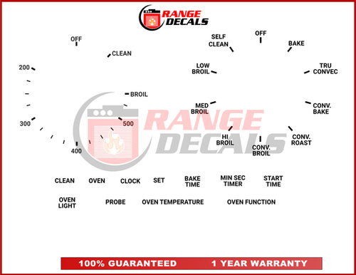 Viking Stove Decals |4| Range Decals | Range Decals