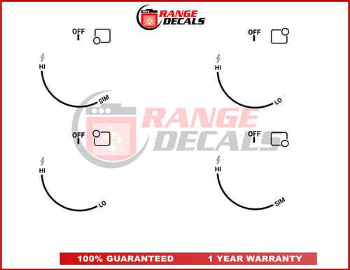 BOSCH NGM5456UC Cooktop Decals | Range Decals | Range Decals