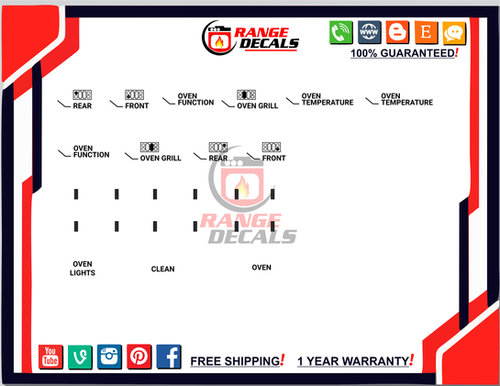 Viking VDSC4876GSS | Range Decals | Range Decals
