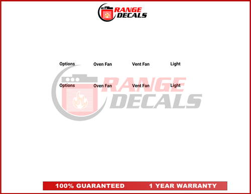 GE SCA1001KSS02 Microwave Decals | Range Decals | Range Decals