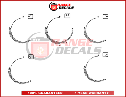 BOSCH Stove Decals |21| Range Decals | Range Decals