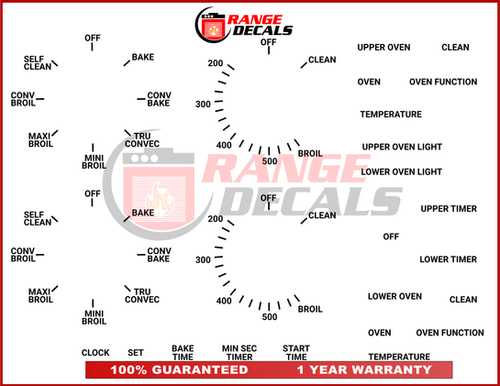Viking Stove Decals |11| Range Decals | Range Decals