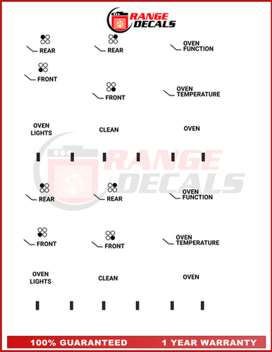 Viking Stove Decals |7| Range Decals | Range Decals