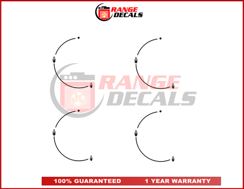 Miele KM 2012, Miele KM342WE Cooktop Decals | Range Decals | Range Decals