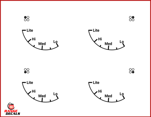 KitchenAid Stove Decals |6| Range Decals | Range Decals