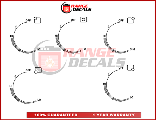 BOSCH Stove Decals |18| Range Decals | Range Decals