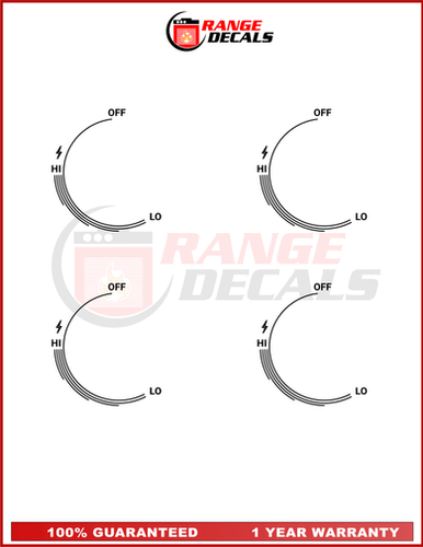 BOSCH NGT935UC Cooktop Decals | Range Decals | Range Decals