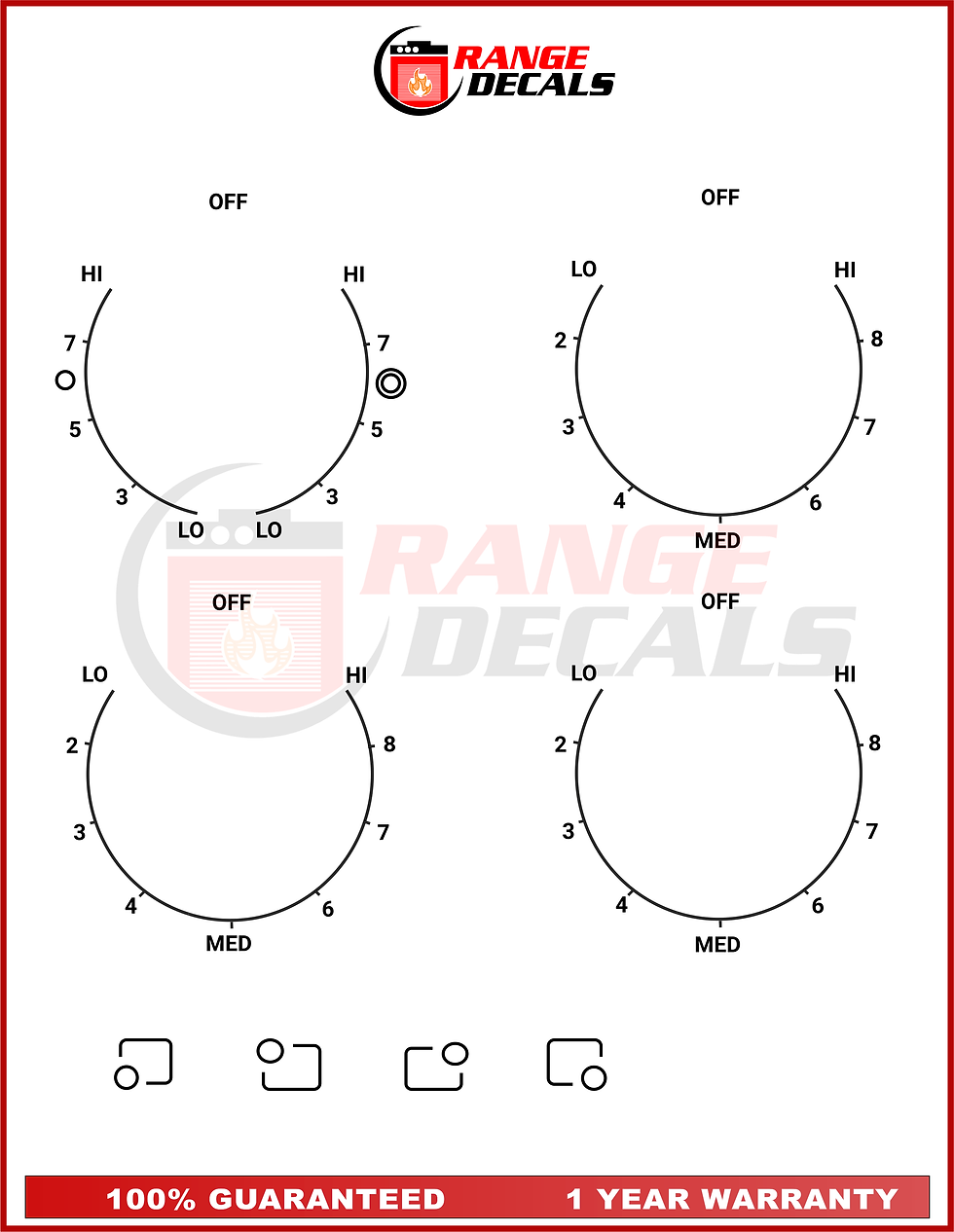 BOSCH HEI8056U Oven Decals | Range Decals | Range Decals