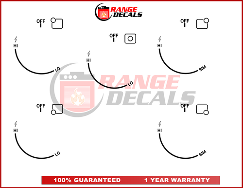 BOSCH Stove Decals |5| Range Decals | Range Decals