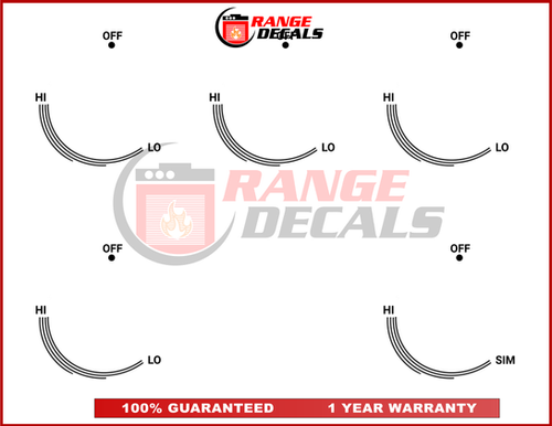 BOSCH Stove Decals |11| Range Decals | Range Decals