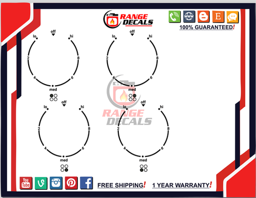 Maytag Stove Decals |3| Range Decals | Range Decals