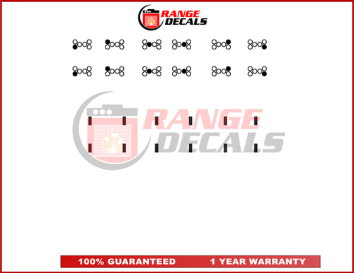 Viking RVEC3456BSB Electric Decals | Range Decals | Range Decals
