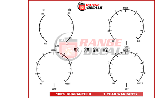 AMANA Stove Decals | 5 | Range Decals | Range Decals