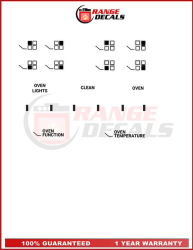 Viking VESC3064BSS Stove Decals | Range Decals | Range Decals