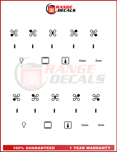 Viking Stove Decals |14| Range Decals | Range Decals
