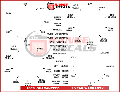 Viking Stove Decals |15| Range Decals | Range Decals