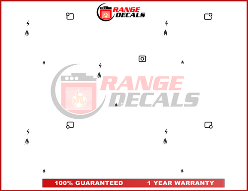 BOSCH NGT915DAU Cooktop Decals | Range Decals | Range Decals
