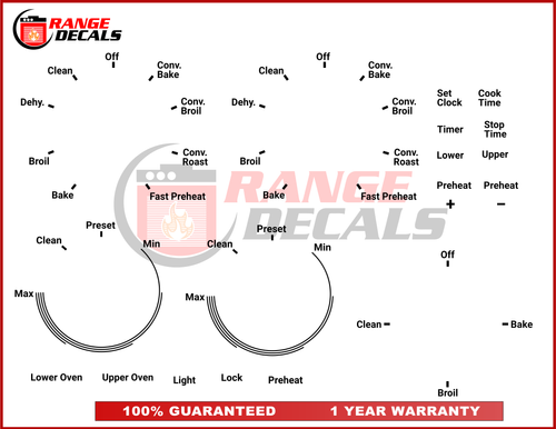 BOSCH Stove Decals |30| Range Decals | Range Decals