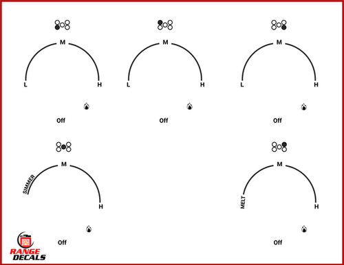 KitchenAid Stove Decals |1| Range Decals | Range Decals