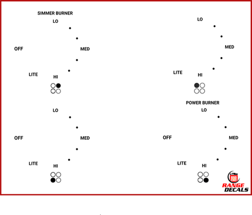 Kenmore Stove Decals |11| Range Decals | Range Decals