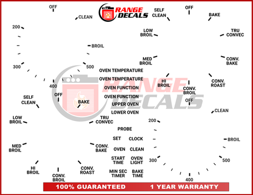 Viking Stove Decals |16| Range Decals | Range Decals